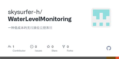 Github Skysurfer H Waterlevelmonitoring