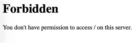 Ошибка 403 forbidden former web хостинг и домены