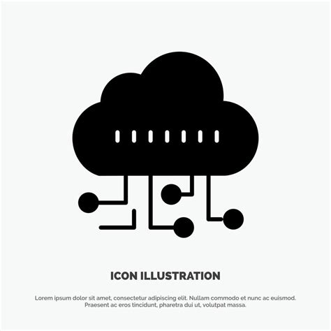 Data Manage Technology Solid Glyph Icon Vector 19173303 Vector Art At