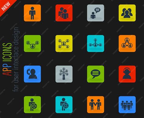 Premium Vector Community Icon Set