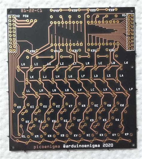 Arduino Enigma Machine Simulator Assembly Notes For Picoenigma