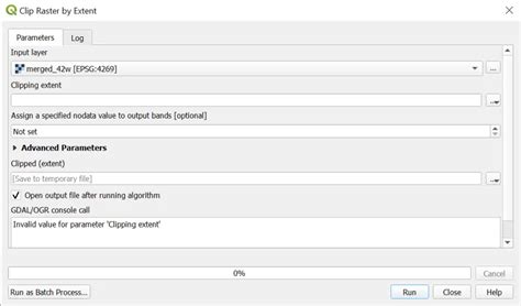 Qgis Clip A Raster Layer To An Extent Opensourceoptions