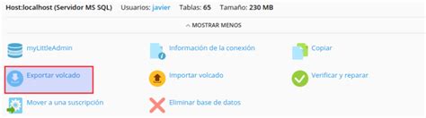 Exportar Una Base De Datos Sql Server En Plesk E Importarla Manualmente
