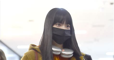 [md포토] 르세라핌 홍은채 떡볶이 단추 코트 예쁘죠