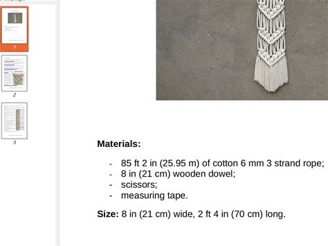 Macrame Pattern PDF Easy Macrame Pattern For Wall Hanging Etsy