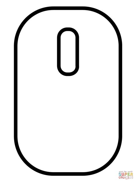 Computer Mouse Emoji Coloring Page Free Printable Coloring Pages