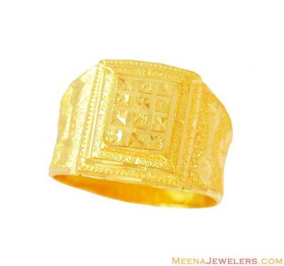 Indian Gold Men Ring 22kt Rims12762 22k Gold Indian Men Ring