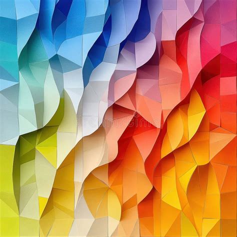 Abstract Low Poly Geometric Art Of Diversity And Inclusion Stock Illustration Illustration Of