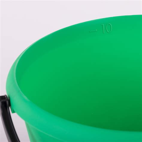 Ведро пластиковое пищевое, зеленое, мерная шкала, 10 л (арт. 603893 ...