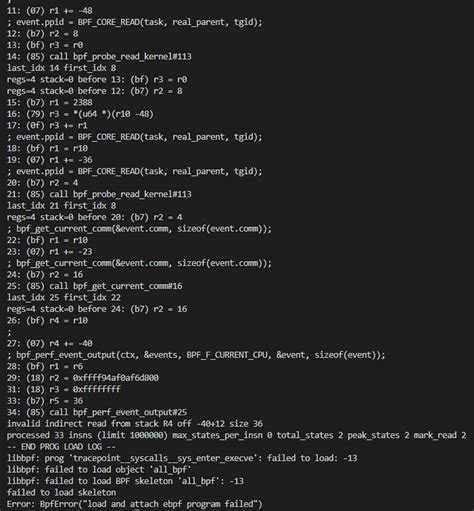 BUG lesson 7 可编译但是无法运行 Issue 23 eunomia bpf bpf developer tutorial GitHub