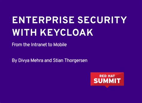 Pdf Enterprise Security With Keycloak · Enterprise Security With