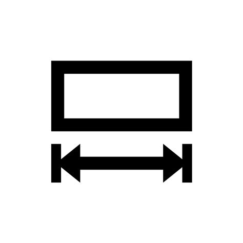 Dimension Box Width Vector Svg Icon Svg Repo