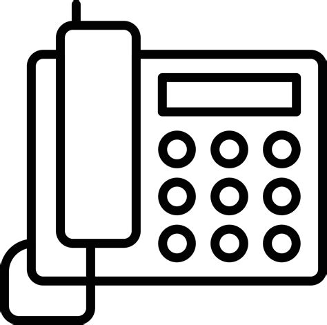 Telephone Line Icon Vector Art At Vecteezy