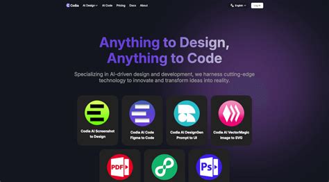 Codia Ai：ai驱动的设计与开发工具，提升创意与效率 Seektool Ai 目录