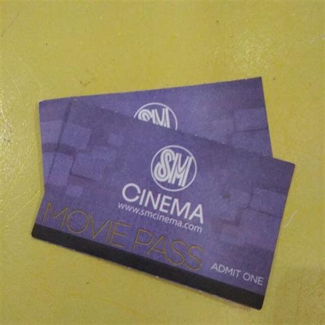 Sm Cinema Movie Pass 2pcs Available Tickets And Vouchers Store Credits