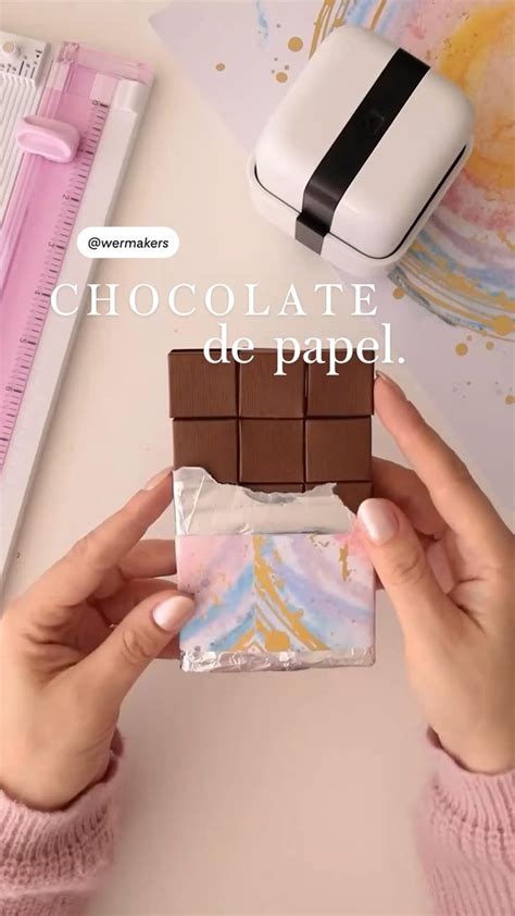 DIY C H O C O L A T E de Papel Para San Valentín wermakers Manualidades fáciles Regalos de