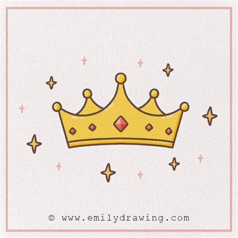 How To Draw A Princess Crown Step By Step