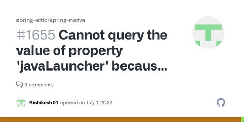 Cannot Query The Value Of Property JavaLauncher Because It Has No