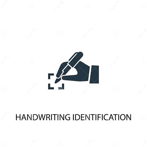 Handwriting Identification Icon Simple Stock Vector Illustration Of Handwriting Black 158196856