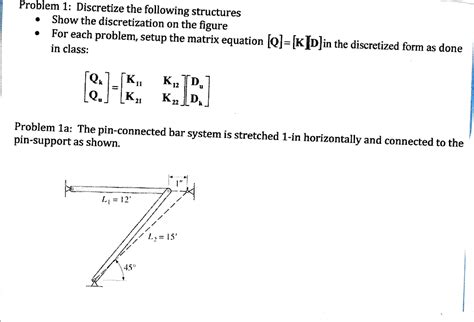 Solved Problem 1 Discretize The Following Structures Show