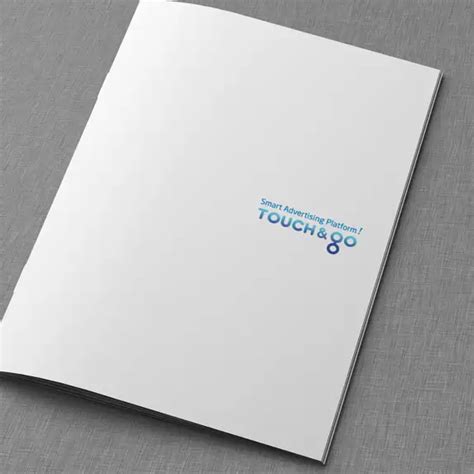 터치앤고 제품 소개 브로셔 디자인 By 정기 포트폴리오 노트폴리오