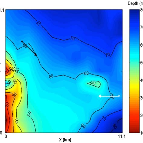 Surface Sediment Grain Size Phi The Dark And Light Arrows Are The Download Scientific