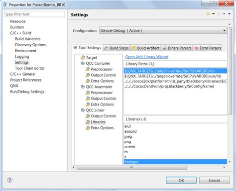 blackberry 10 getting the cocos2d x hello world app to build 7th zero