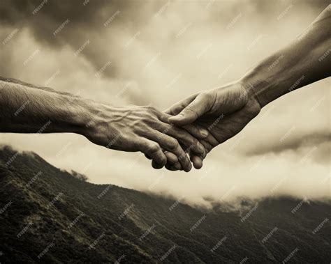 Reaching Out A Helping Hand Guiding Others Towards Unity A Symbol Of