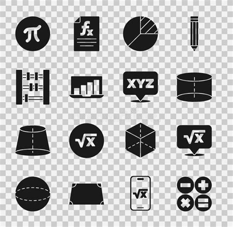 Set Calculator Square Root Of X Glyph Geometric Figure Cylinder Pie