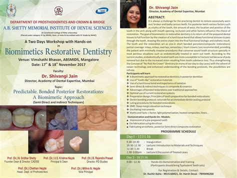 Nitte Invitation Of Cde Program Absmids