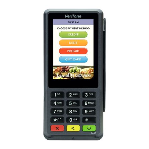 Verifone P400 Plus Manuals Manualslib