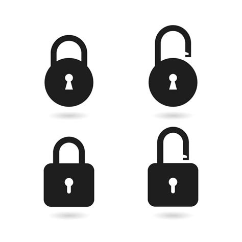 Premium Vector Padlock Vector Icons Set And Security Symbol
