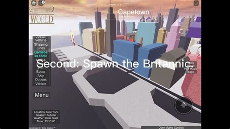 Roblox Tiny Sailors World How To Make The 2000 Britannic Youtube