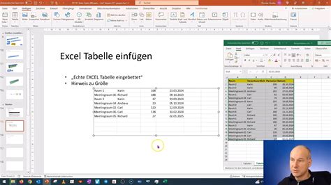 Create A Real Excel Table In Powerpoint