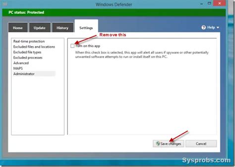 How To Remove Windows Defender In Windows 10 11 And 8 1 Sysprobs