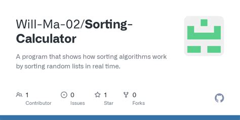 Github Will Ma 02sorting Calculator A Program That Shows How Sorting Algorithms Work By