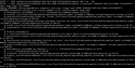 webdriver cann t use set page load timeout when using appium1 7 · issue 9982 · appium appium
