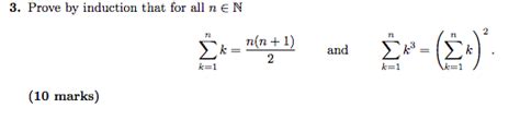 solved prove by induction that for all n ∈ n xn k 1 k n n