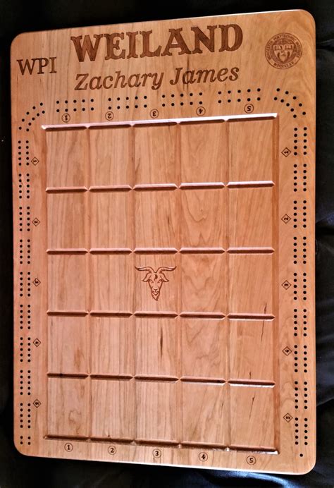 Custom Cribbage Boards Custom Name Cross Cribbage Board