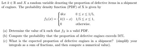 solved let ke r and x a random variable denoting the