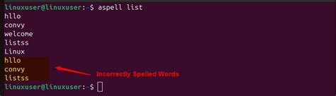 Aspell Command In Linux