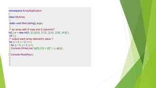 Arrays Ppt