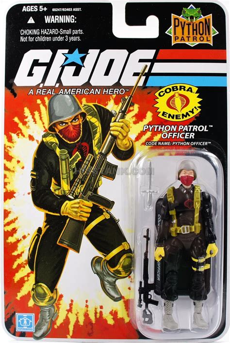 Cobra Officer Python Patrol Gi Joe Toy Database And Checklists