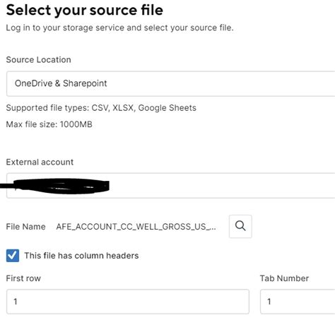 Data Shuttle Source Field Not Listing Columns From Source Sheet