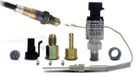 AEM 150 PSIg MAP Brass Sensor Kit Includes 150 PSIg Brass Sensor 12in Flying Lead Connector