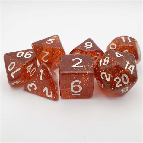Blazing Ruby Dice Set Dice Dragons