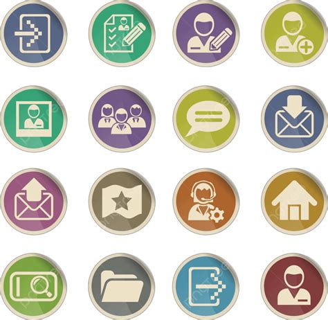 Accaunt Icon Set Exit Paper Symbol Vector Exit Paper Symbol PNG And Vector With Transparent