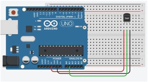 Interface TMP With Arduino Display Temperature On LCD
