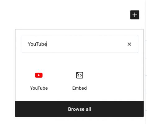 how to use the wordpress youtube embed block