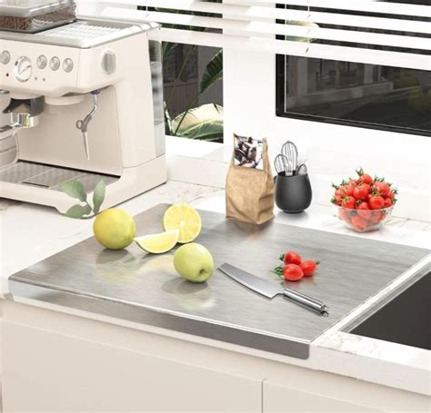 Durable Food Grade Stainless Steel Chopping Board Scratch And Heat